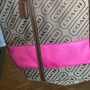Coach | Bags | Coach Signature Print Shoulder Bag | Poshmark